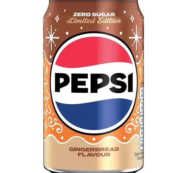Pepsi Gingerbread – Festive Spiced Cola with Holiday Cookie Flavor (UK ...